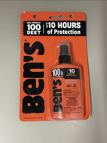 Bens 100 Insect Repellent MAX DEET Bug & Mosquito Protection Pump Spray ...