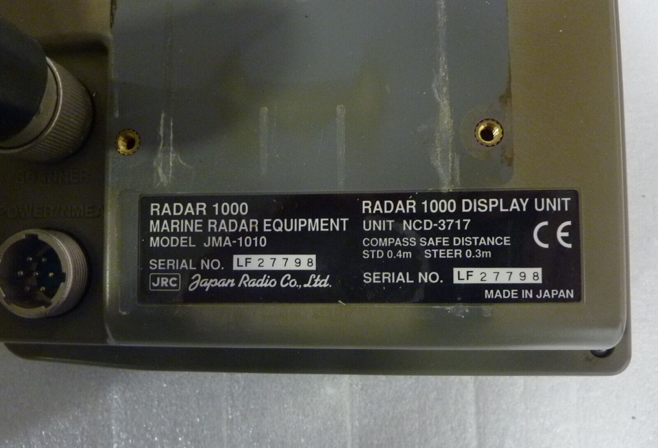JRC LCD Radar 1000 Used | eBay UK