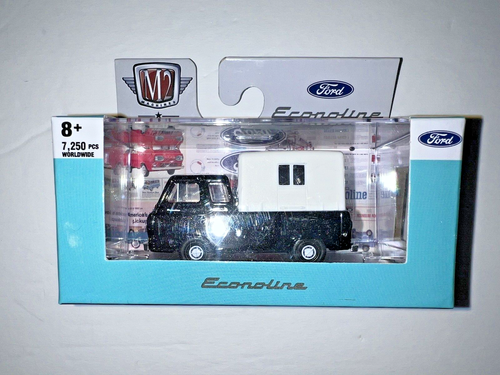 New 1965 Ford Ecoline Truck M2 Machines Castline 1:64 Diecast Black ...