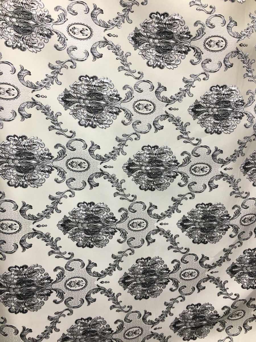 Black And White Brocade Pattern