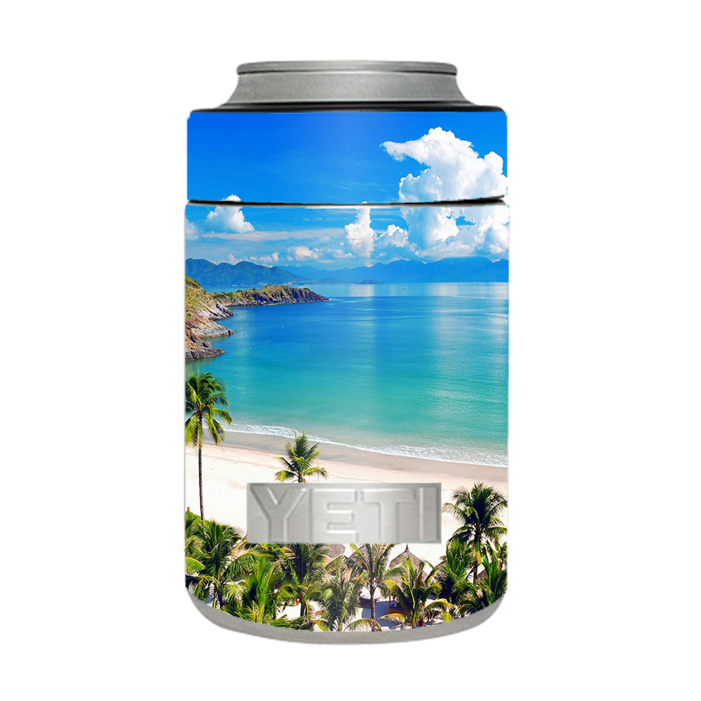 Skin Decal for Yeti 12 oz Rambler Colster Can Cup / Tropical Paradise ...