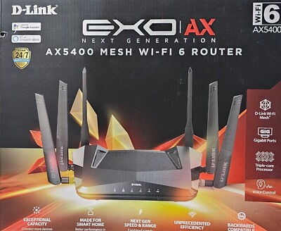 USED D-Link DIR-X5460 EXO Smart AX5400 6 Gigabit Wifi Router MU-MIMO ...