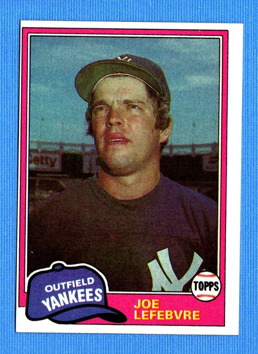 1981 Topps #88 Joe Lefebvre EXMT+ Yankees | eBay