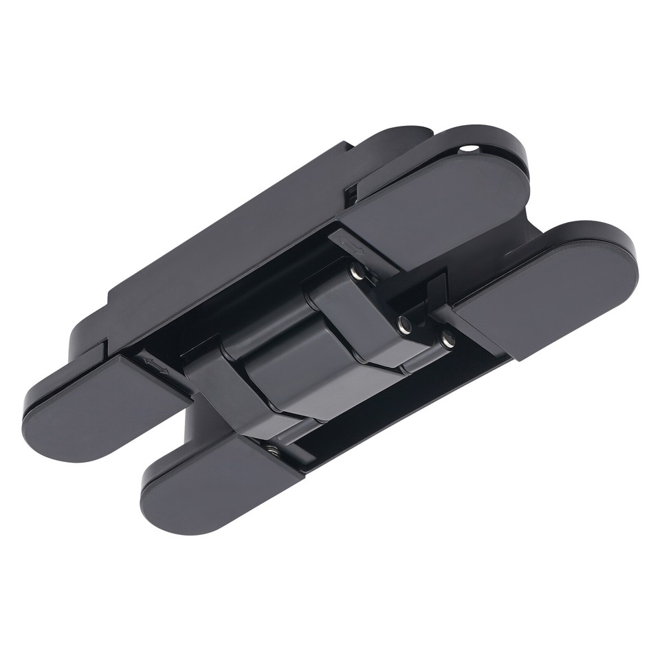 2-Pack 6'' Black Hidden Door Hinges Heavy Duty Zinc Alloy Hinges ...