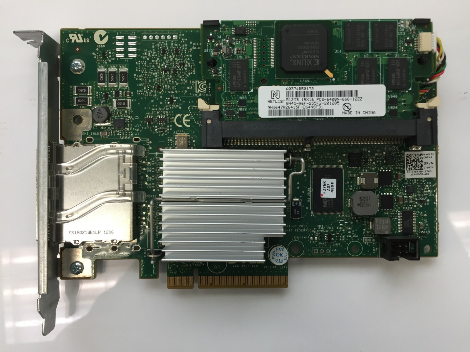 Dell UL94V-0 PWB C990J REV A02 Card W/ Dell Type M164C & Netlist 512MB ...