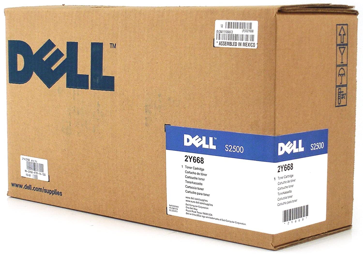 Genuine Dell S2500 S2500n 2Y668 Black Laser Printer 5K Toner Cartridge ...