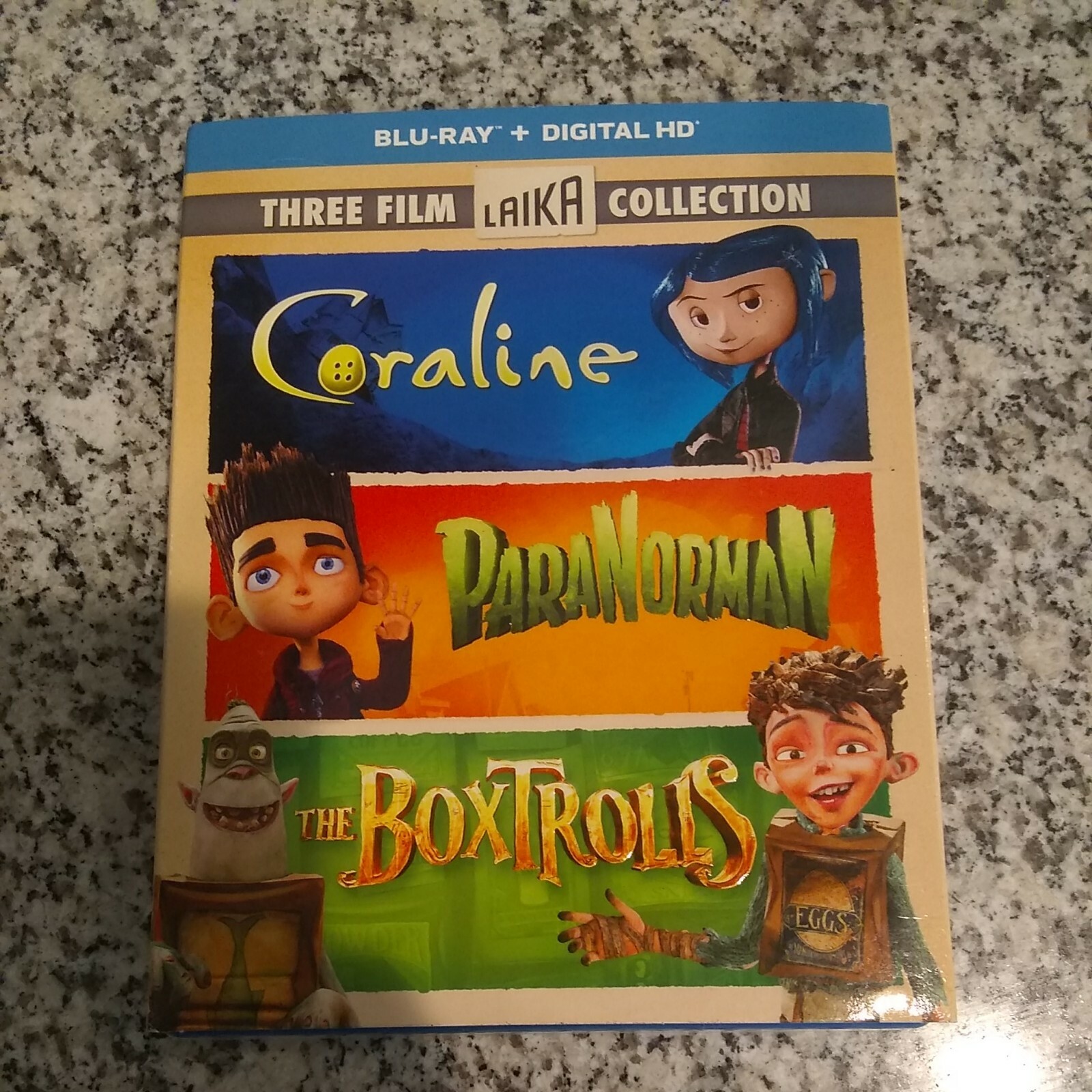 Three Film Laika Collection: Coraline/ParaNorman/The Boxtrolls (Blu-ray ...