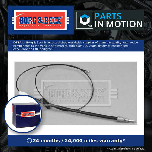 Handbrake Cable fits MERCEDES SPRINTER 906 2.2D Front 2009 on Hand ...