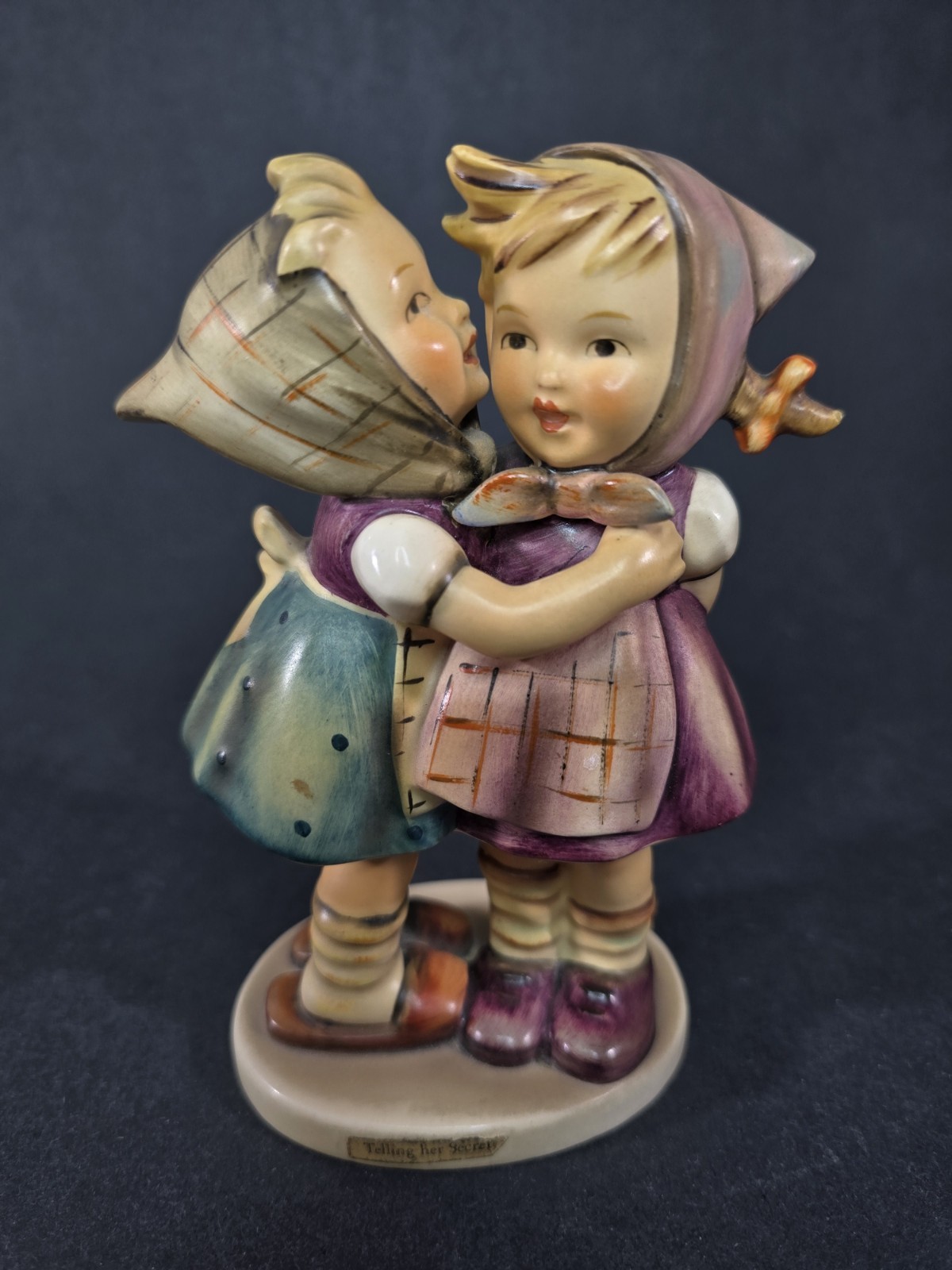 Vintage "Telling Her Secret" #196/0 W. Germany 1948 Goebel Hummel Girls ...