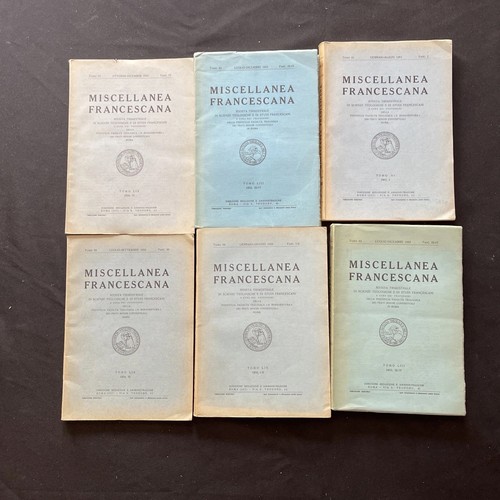 Miscellanea Francescana LOT OF 41 Volumes 195 1- 1961 Franciscan Miscellany | eBay
