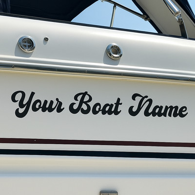 Custom Boat Name Sticker Decal ? Personalised Vinyl Graphics Small to ...