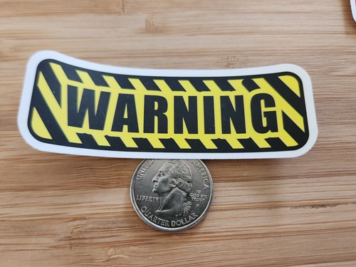 Warning Sticker Laptop Sticker Decal Funny Sticker Joke Gag Comedy Fun ...
