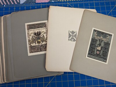 41 Mounted Ex libris By Josef Sattler (Artist) bookplates | eBay