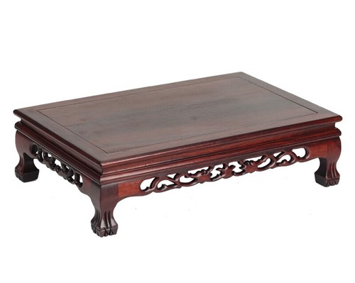 Rosewood Legged Rack Table Fishbowl Stand Bonsai Vase Flower Plant ...