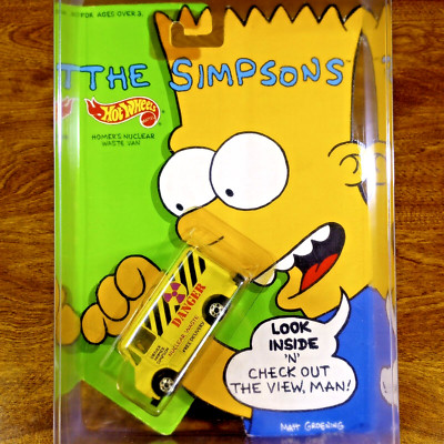 Hot Wheels Scene Machines The Simpsons Homer's Nuclear Waste Van Combat ...