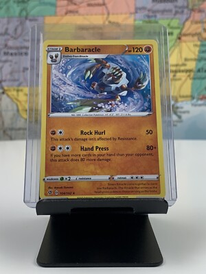 SHIPS SAME DAY Pokemon Card NM/M Barbaracle 104/192 Fighting Type 2020 ...