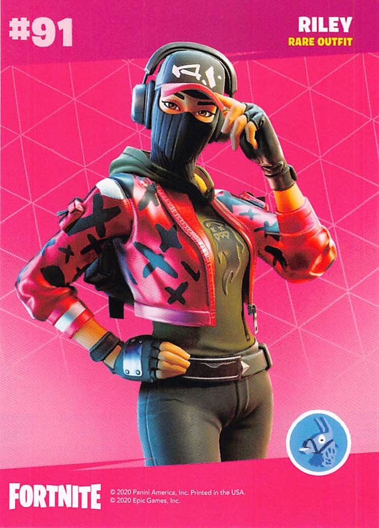 Fortnite Series 2 Panini Base Trading Card -RILEY #91 - USA Print | eBay