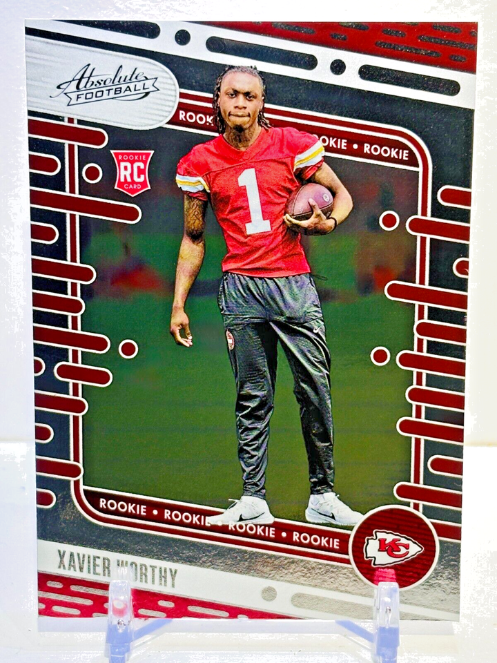 2024 Panini Absolute XAVIER WORTHY #128 ROOKIE RC Base - KC CHIEFS ...