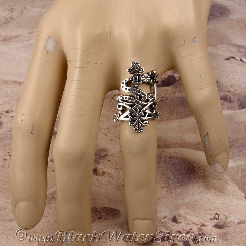 VOODOO VEVE - LOKO ATISON - RING Sterling SILVER 925 Lwa Vodou | eBay