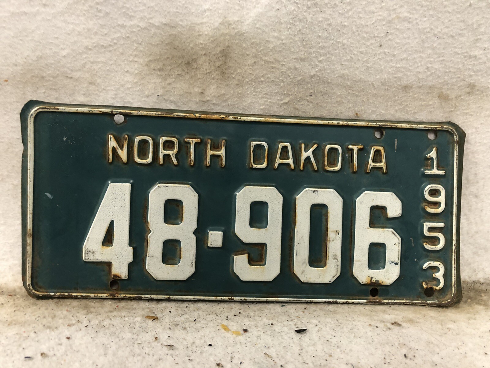 Vintage 1953 North Dakota License Plate | eBay