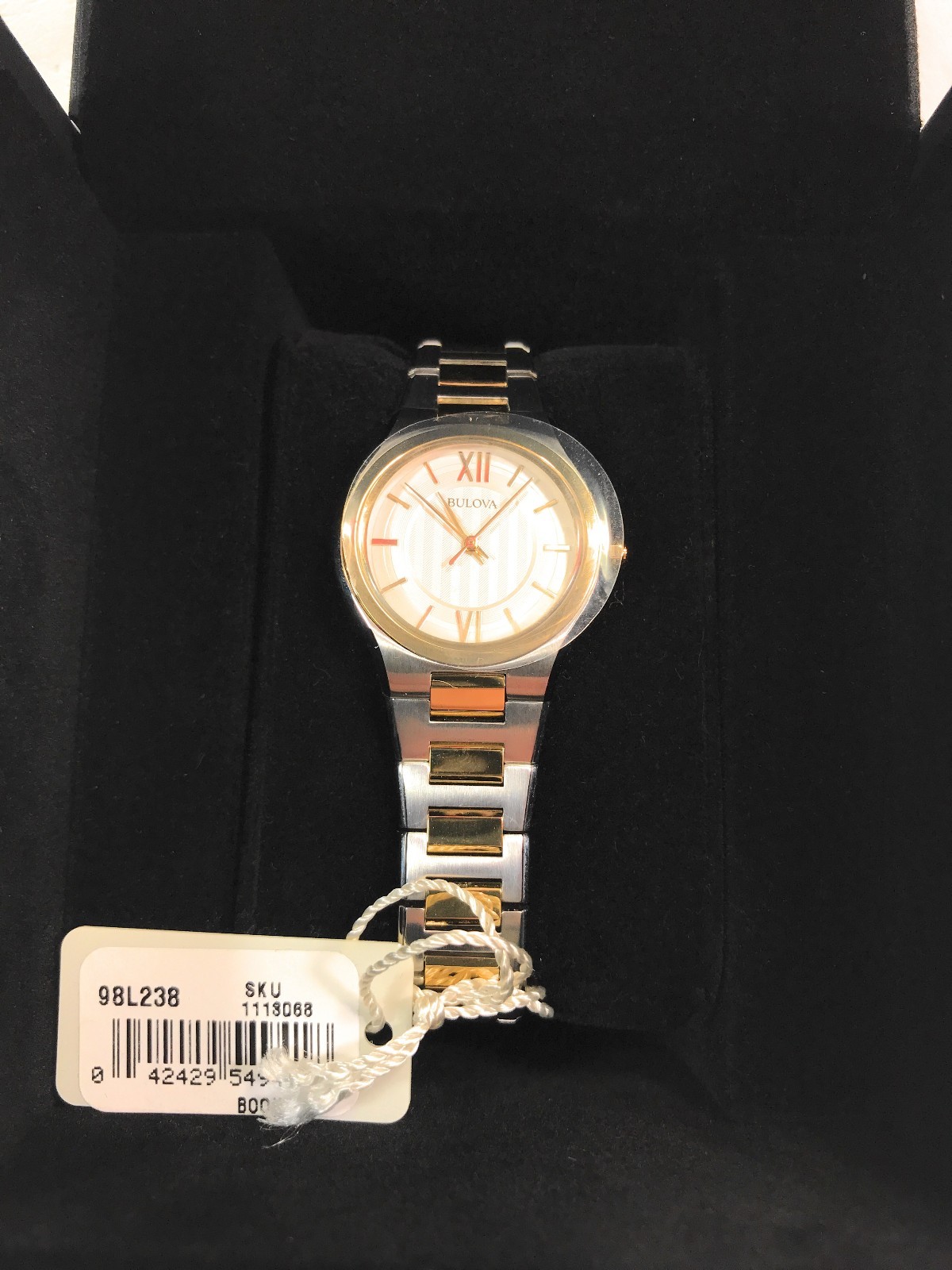 NEW Bulova Women's Classic 30mm Round Watch, 2 Tone Gold, Stainless ...