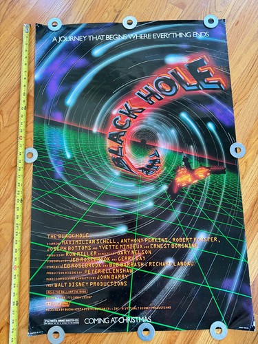 THE BLACK HOLE INT'L ORIGINAL MOVIE THEATRE POSTER Disney | eBay