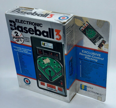 BASEBALL 3 Game & Watch LED Console - ENTEX ELECTRNICS, 1980 - BOXED ...