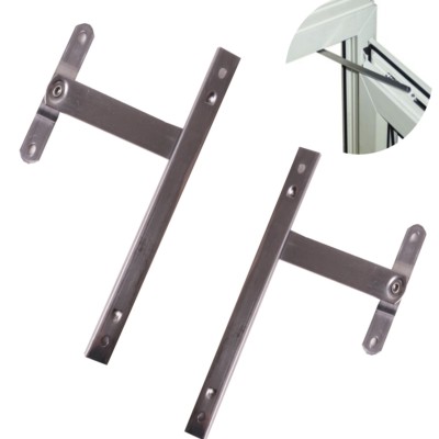 2x Steel RESTRICTOR STAYS 16" Window Safety Support French Hold Open ...
