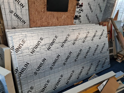 100mm PIR Insulation Boards NEW Unilin 1200mm X 2400mm . Like Kingspan ...