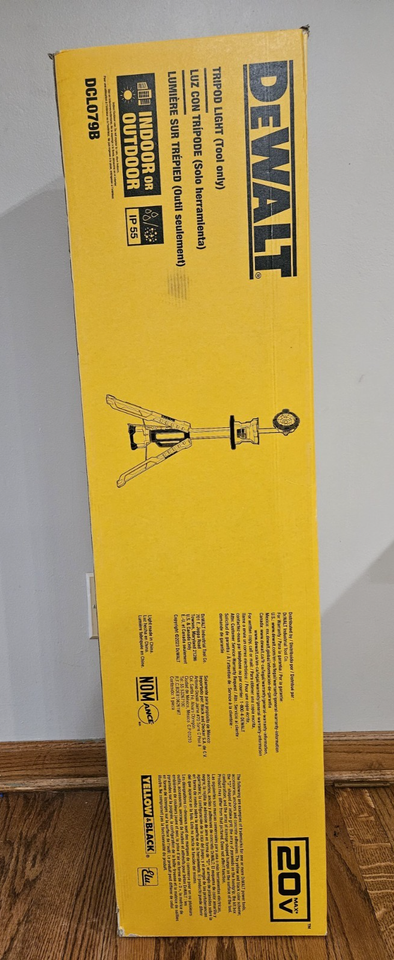 DeWALT 20V MAX DCL079B Tripod Light - BRAND NEW FACTORY SEALED! | eBay