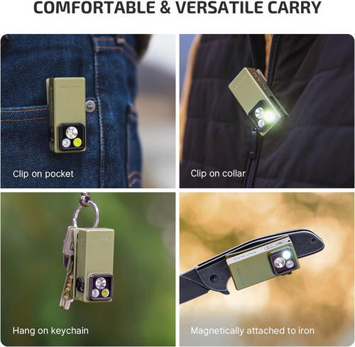 OLIGHT Oclip Ultra EDC Flashlight Clip-on Light, 530 Lumens Olive Green ...