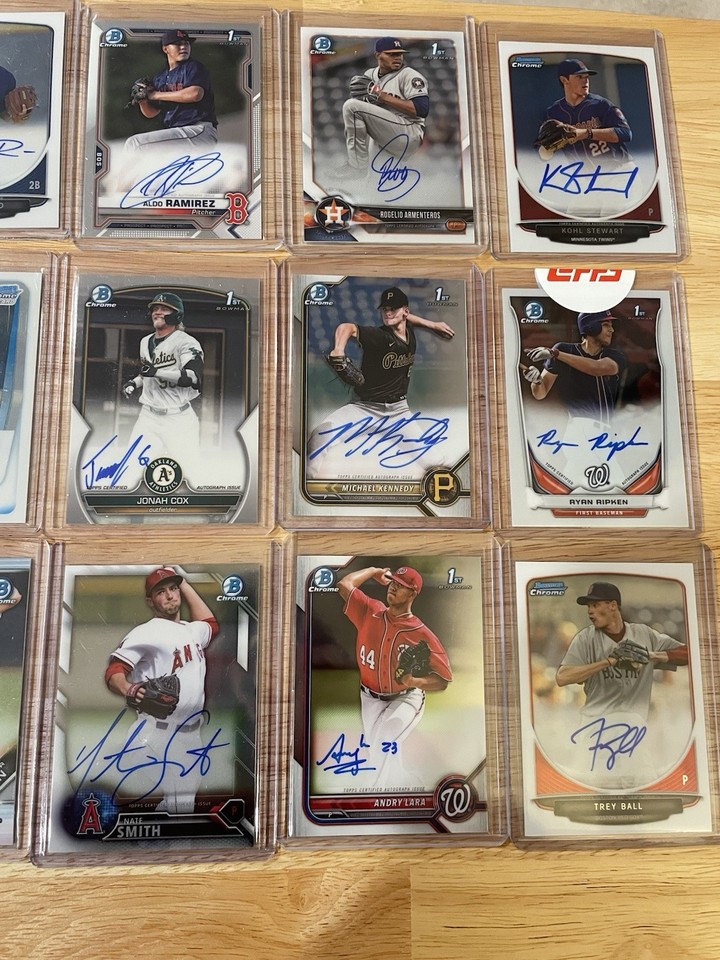 15 Card Bowman Chrome Autograph Lot | eBay