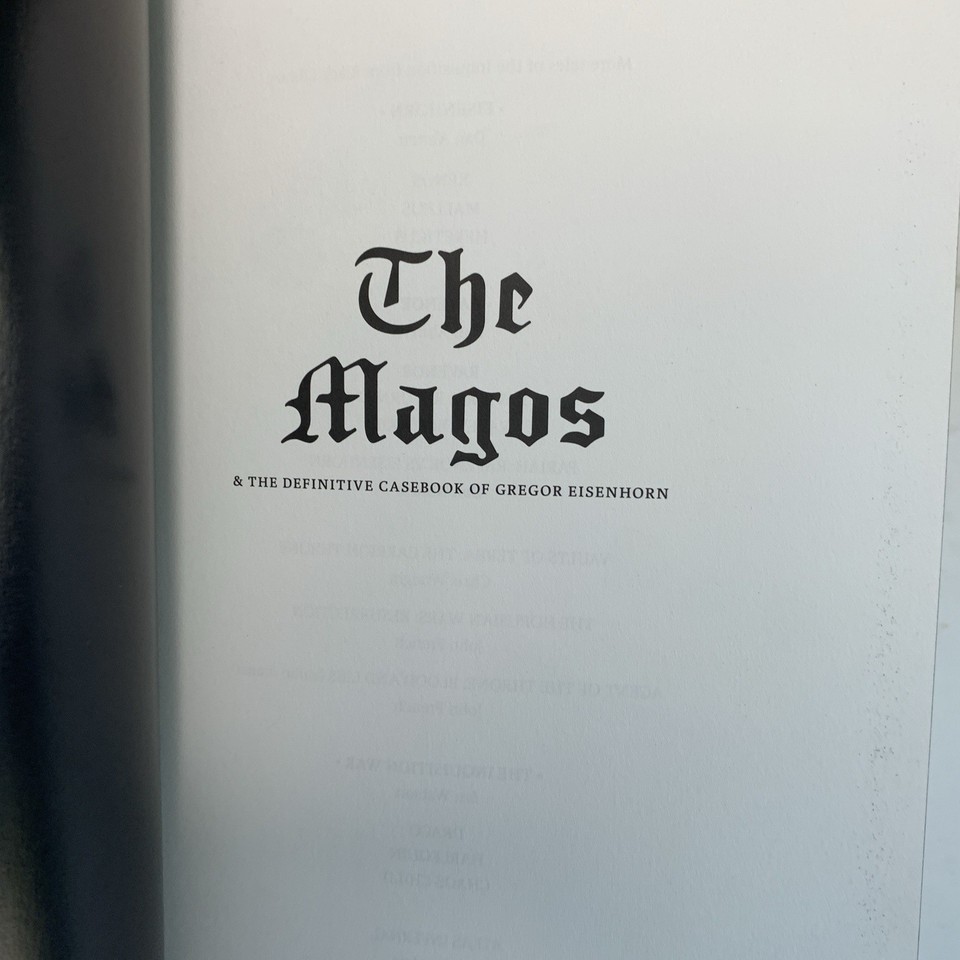 Eisenhorn The Magos Limited Edition Black Library Dan Abnett Warhammer ...
