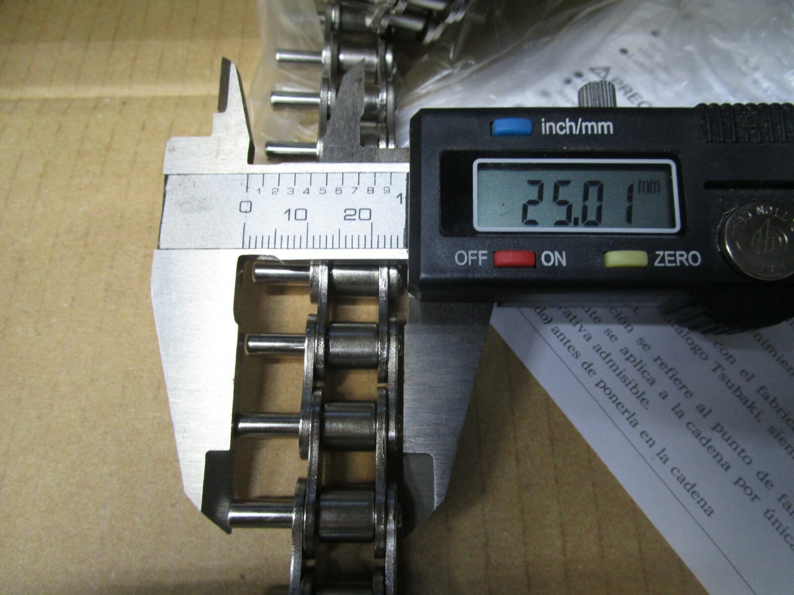 TSUBAKI RS40-NP-1LEP, 40NPD32LRB, #40 Roller Chain, 10' (Morse, Rexnord ...