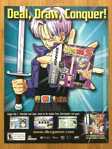 2002 Dragon Ball Z Collectible Card Game GBA Print Ad/Poster Official ...