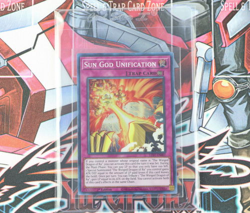 Yugioh Trap Card Sun God Unification LED7-EN007 1st Edition Super Rare ...