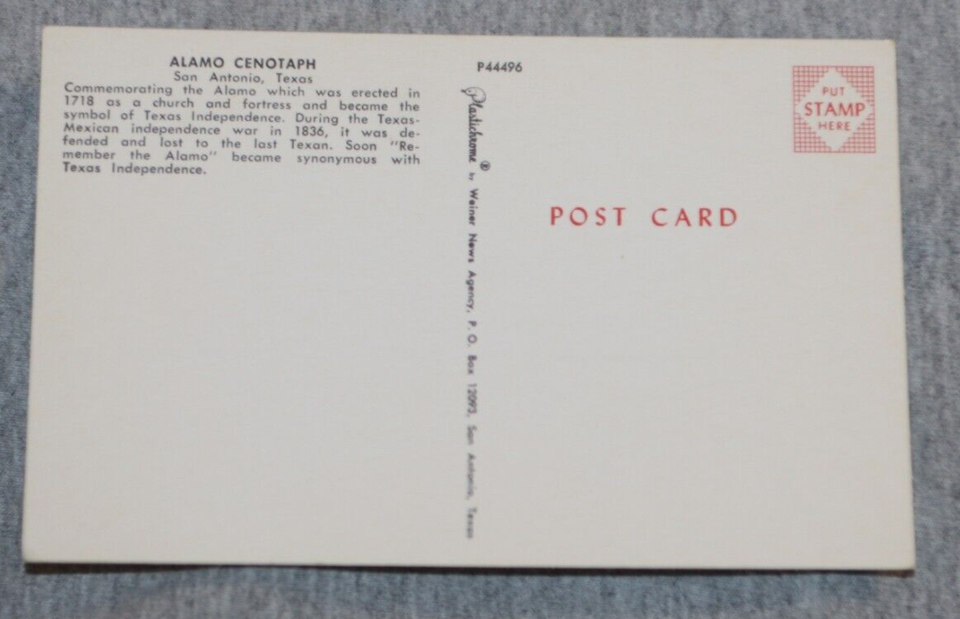 Vintage Postcard: Alamo Cenotaph, San Antonio, Texas | eBay