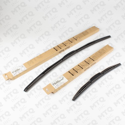 Genuine Kona Wiper Blade Set (3PC) 98360-1W050, 98350-3S300, 98850- for ...