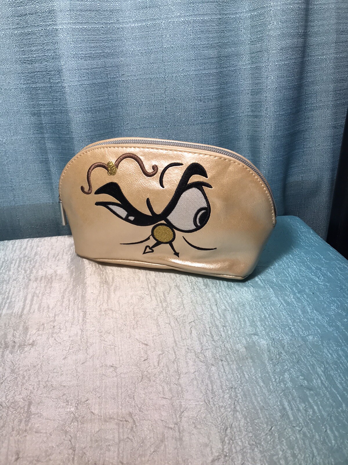 Danielle Nicole Disney Beauty And The Beast Cogsworth Makeup Bag | eBay