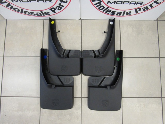 Dodge RAM Molded Splash Guards Mud Flaps 82211228 82212287ac Mopar FRT ...