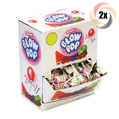 2x Boxes Charms Assorted Fruit Flavors Blow Pop Lollipops | 180 Per Box ...