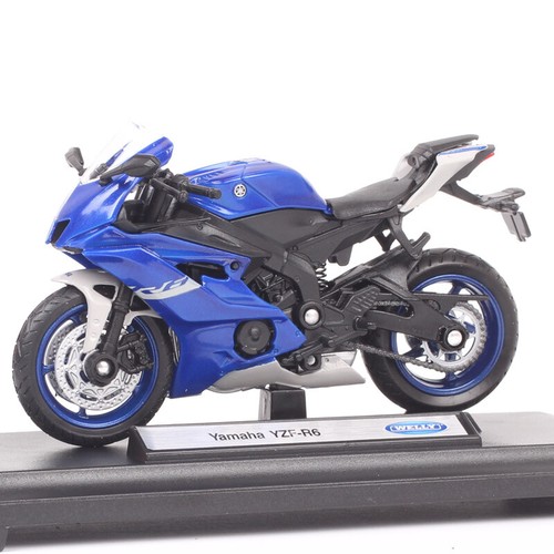 1/18 Scale Welly 2020 Yamaha YZF R6 Racing Bike Plastic Model ...