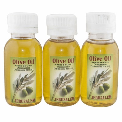 Lot of 3 pcs OLIVE OIL Jerusalem HOLY LAND church Anointing Gift ...