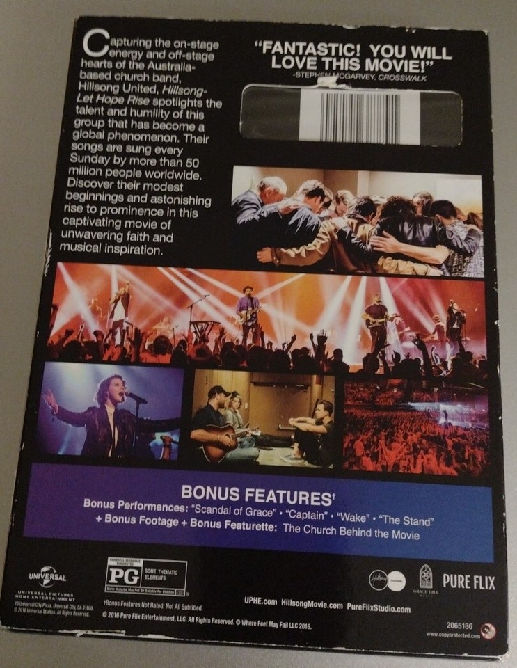 Hillsong, Let Hope Rise, (DVD), Christian, Spiritual Movie, NEW ...