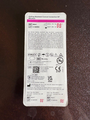 Nobel Biocare Cover Screw Conical Connection NP 5x3mm REF36641 | eBay