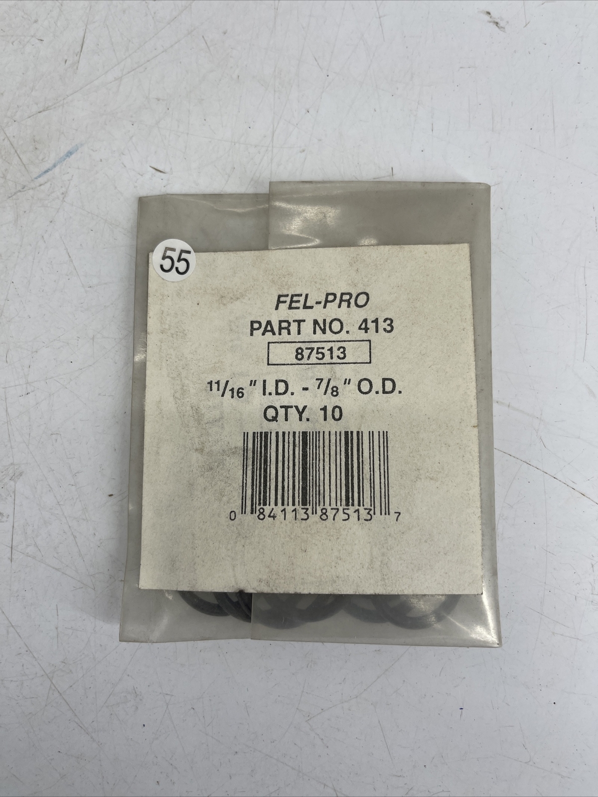 LOT OF 10 FELPRO Engine Oil Filter Stand Pipe O-Ring-Mounting 11/16" ID ...