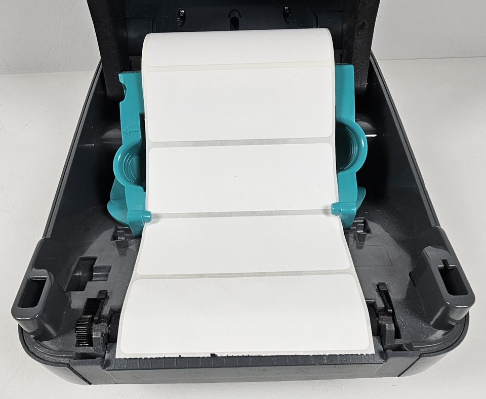 Zebra GX430t Thermal Label Printer GX43-102410-000 + Power Adaptor Free ...