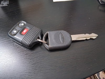 Ford OEM Key Fob Remote Keyless Entry Replacement 2L3T-15K601-AA + Key ...