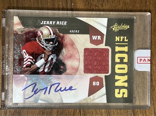 Jerry Rice Autographed Card 2011 Absolute Memorabilia /25 49ers NFL ...