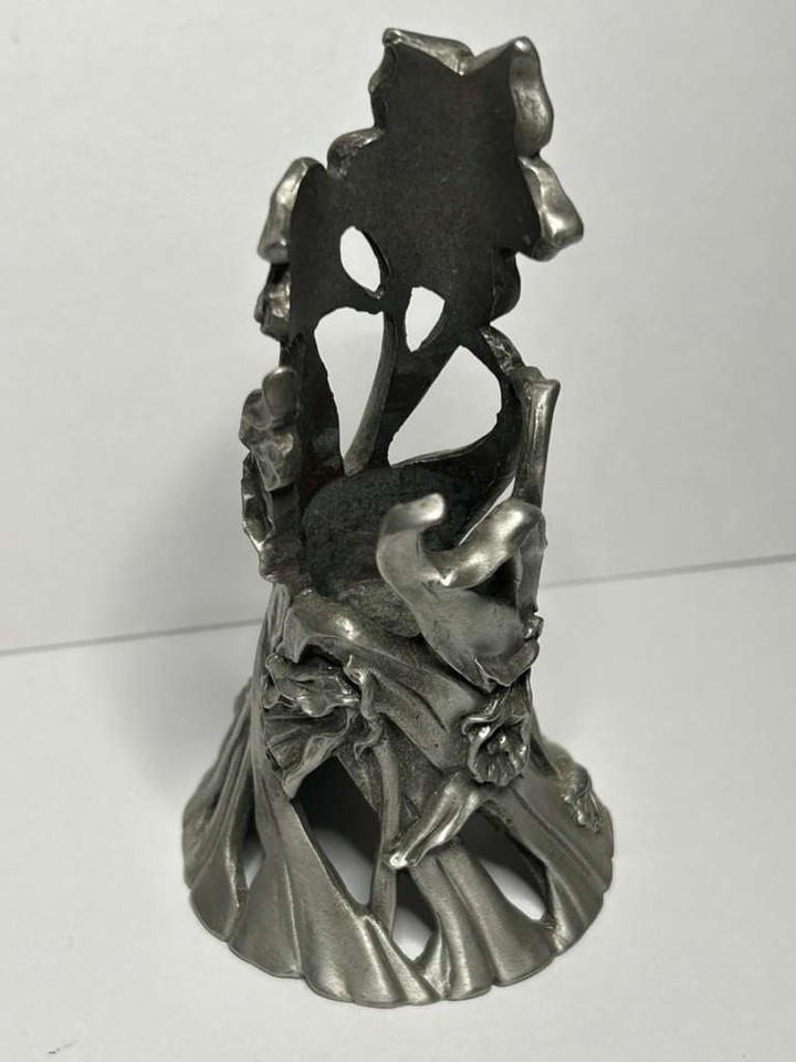 Vintage 1990 Seagull Pewter Daffodil Design Tapper Candle Holder | eBay